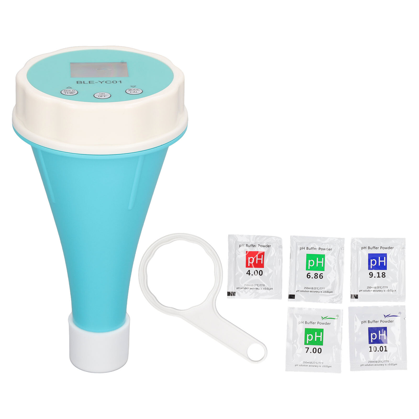 Bluetooth-монитор для бассейна PH CL EC TDS ORP Температура 6 в 1 Умный тестер качества воды в бассейне