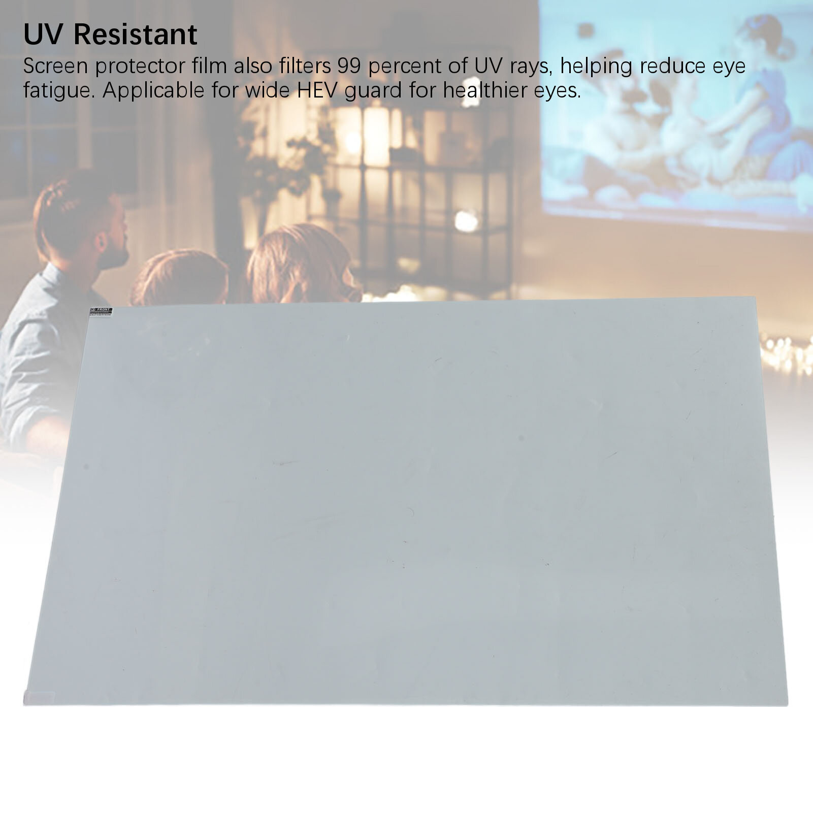 27-дюймовый компьютерный экранный протектор с блокировкой синего света, защищающий глаза от УФ-излучения, предупреждающий появление пузырьков, пленка для фильтра синего света для ПК