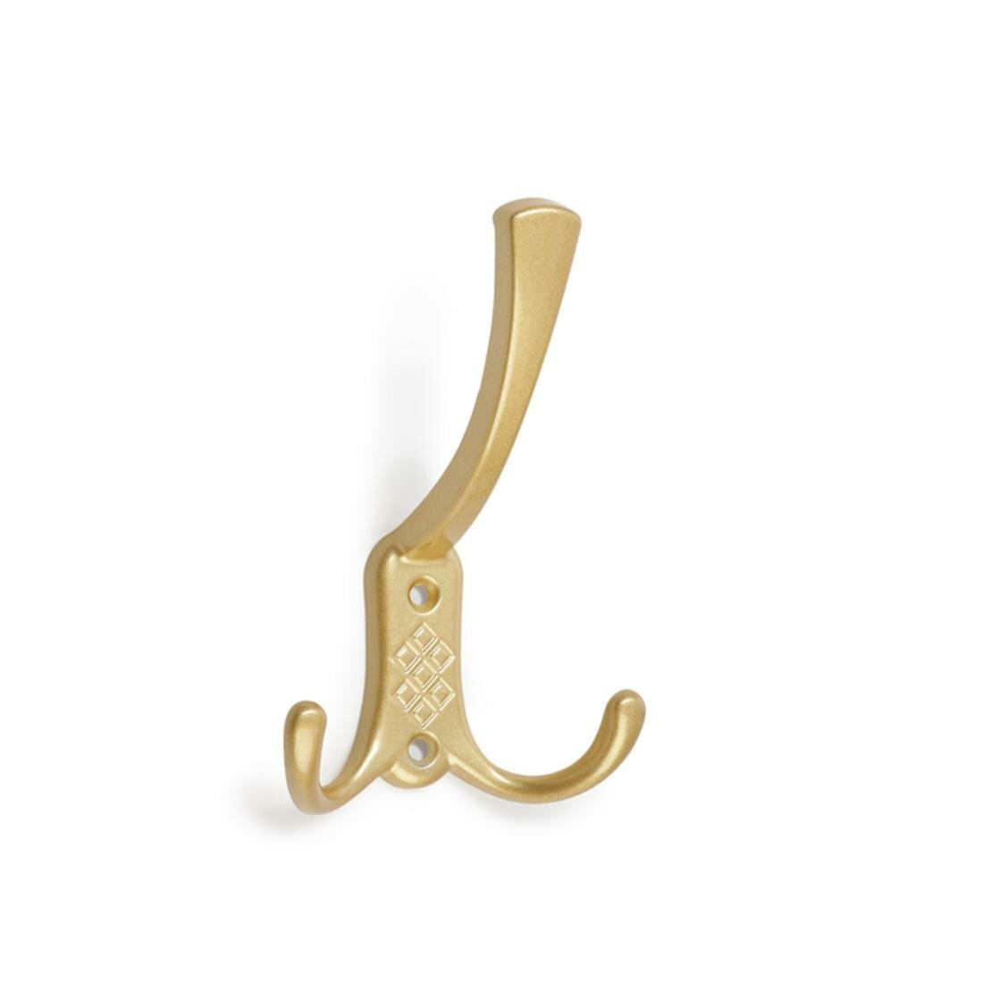 Крючок мебельный тундра TKT003 LIGHT, трехрожковый, цвет матовое золото