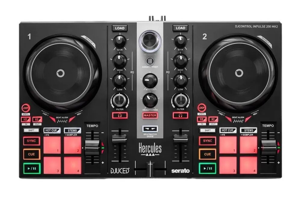 Hercules DJControl Inpulse 200-MK2 диджейский контроллер на две деки