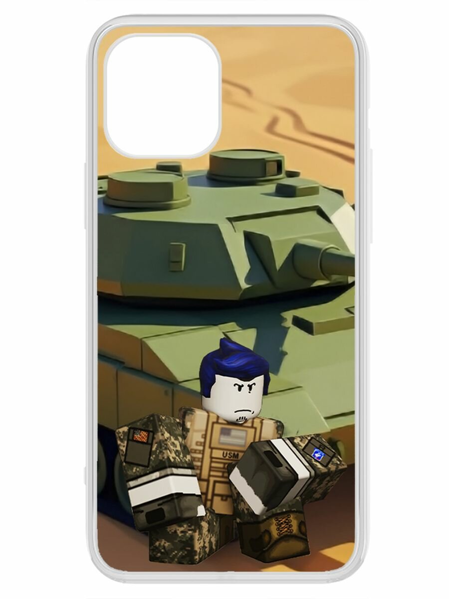 Чехол-накладка Krutoff Clear Case Roblox-Форсакен Гость 1337 (Forsaken Guest 1337) для iPhone 12 Pro Max