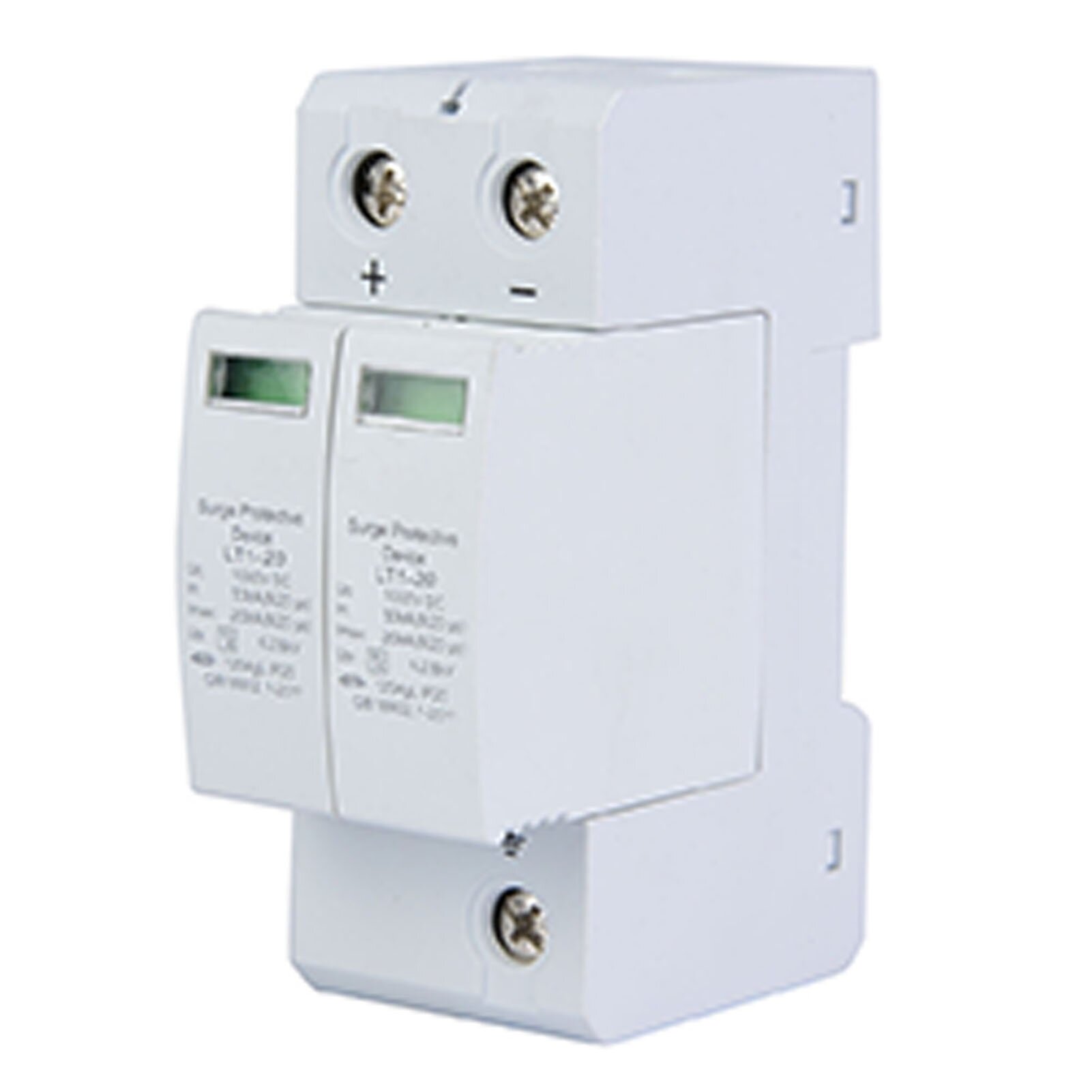 Фотоэлектрическое устройство защиты от перенапряжения постоянного тока 20KA Низковольтный грозозащитный разрядник 2P Устройство защиты от перенапряжения для безопасных систем постоянного тока