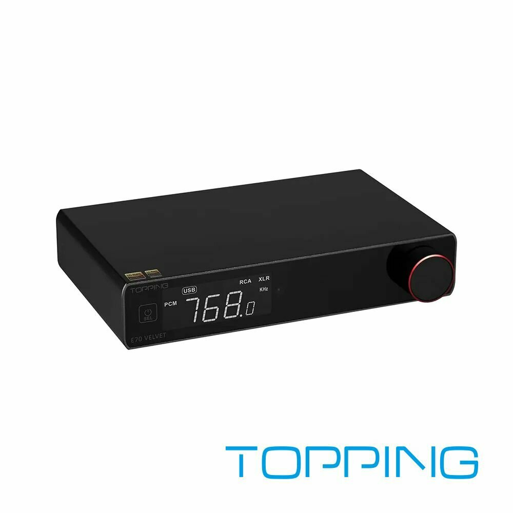 Topping E70 Velvet, черный, Цифро-аналоговый преобразователь
