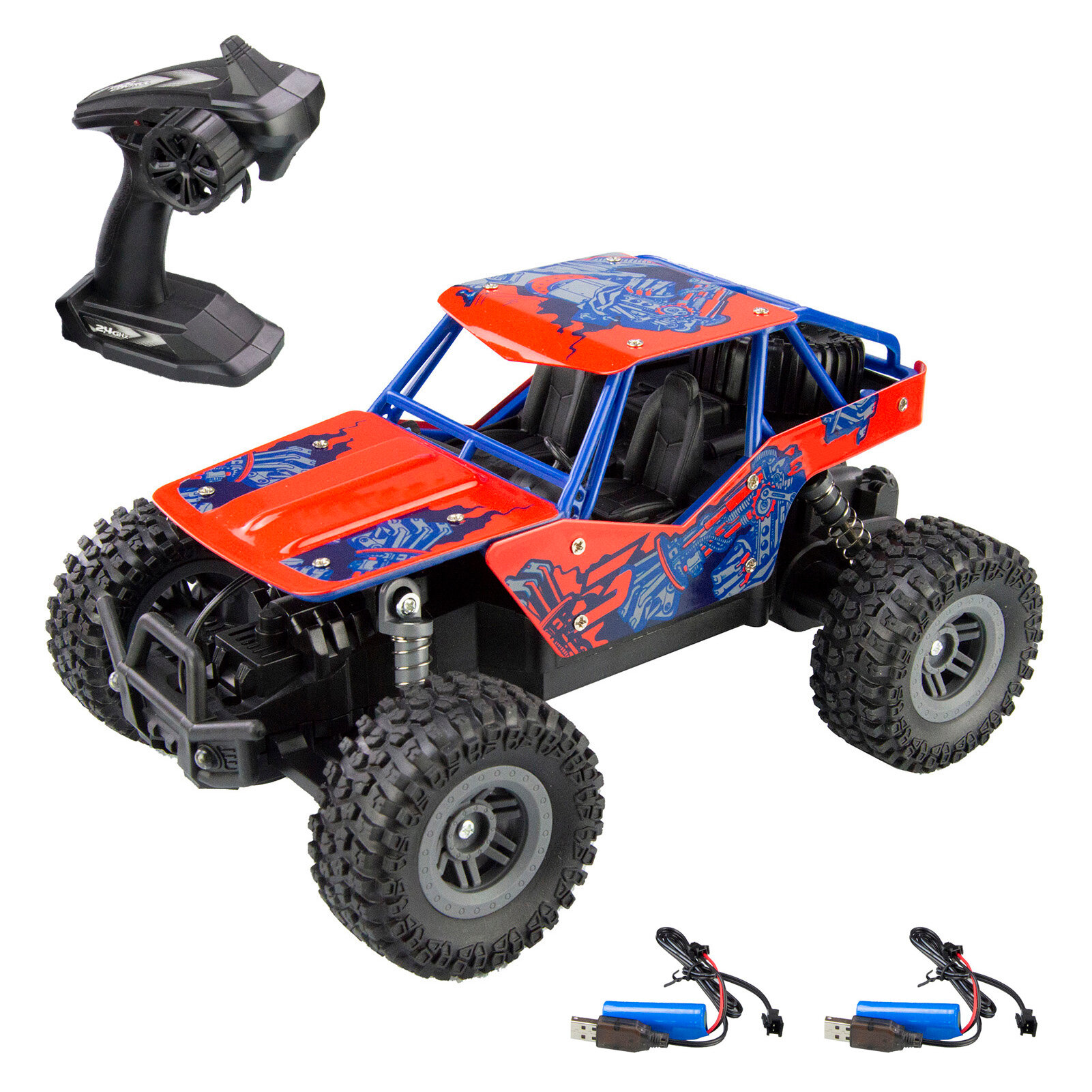 Радиоуправляемая машина 1/18 2.4ГГц 15км/ч внедорожный грузовик 4WD из сплава подъемная машина подарок для детей взрослые RTR с 2 батареями