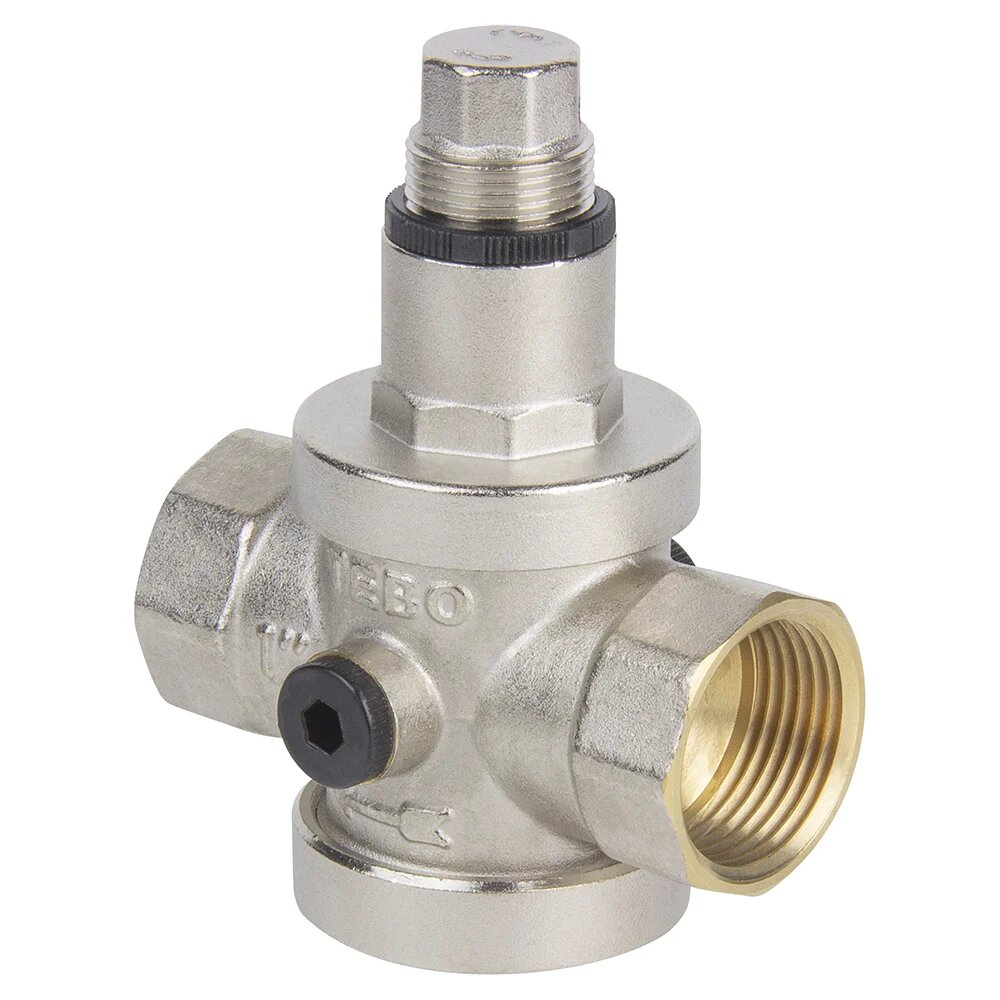 TEBO Редуктор давления поршневой ВН/ВН 1" с выходом под манометр T-АБ.701.1. CN