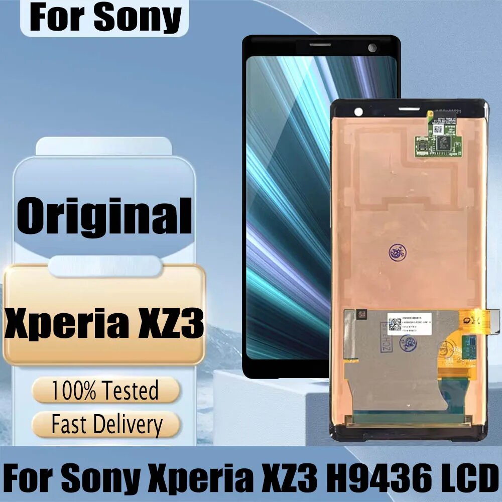Оригинальный ЖК-дисплей для Sony Xperia XZ3 H9436 H8416 H9493, ЖК-дисплей, сенсорный экран в сборе, замена дигитайзера для Sony XZ3, экран Original No Frame