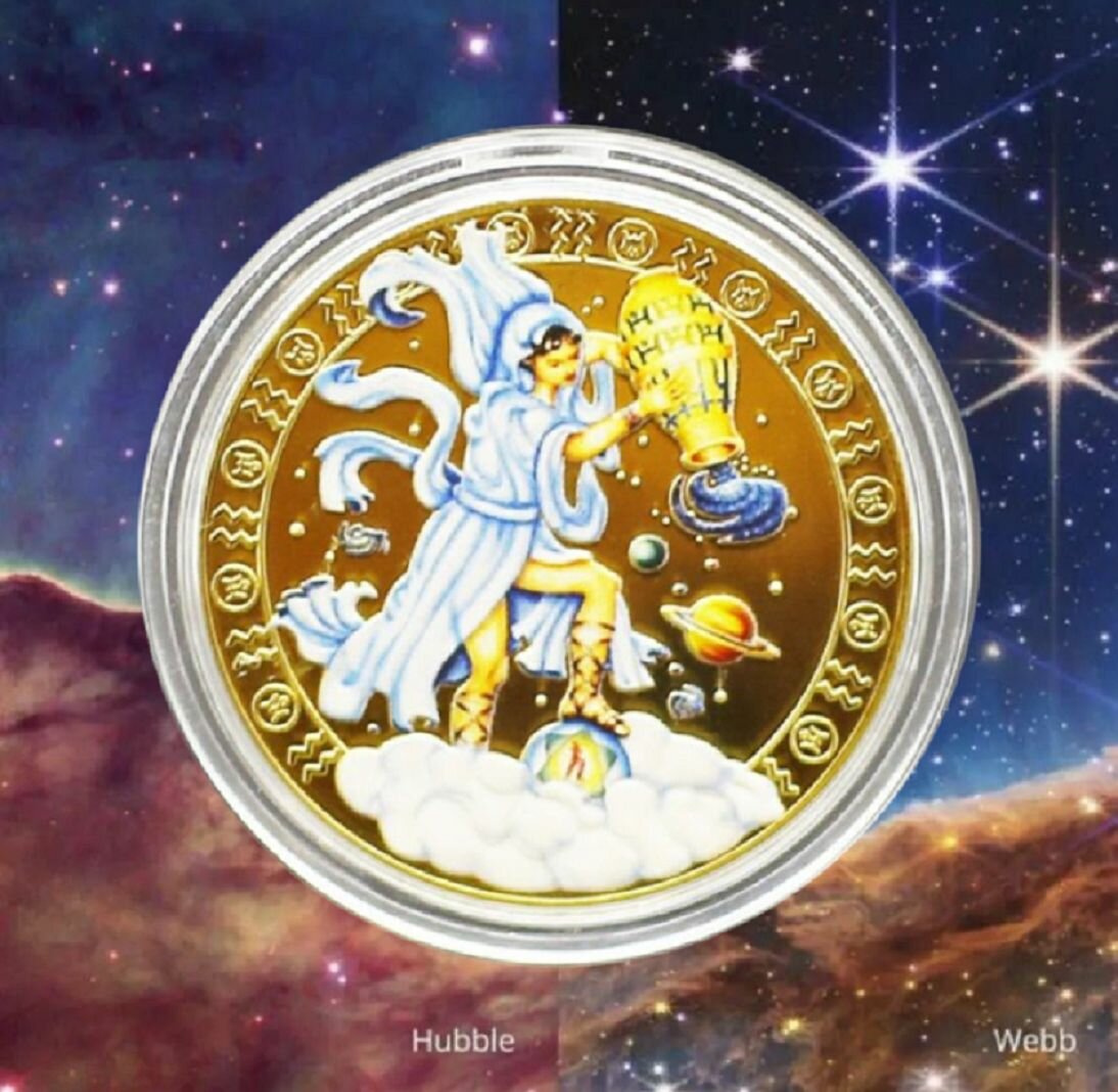 Монета 5167 "Созвездие Водолея"