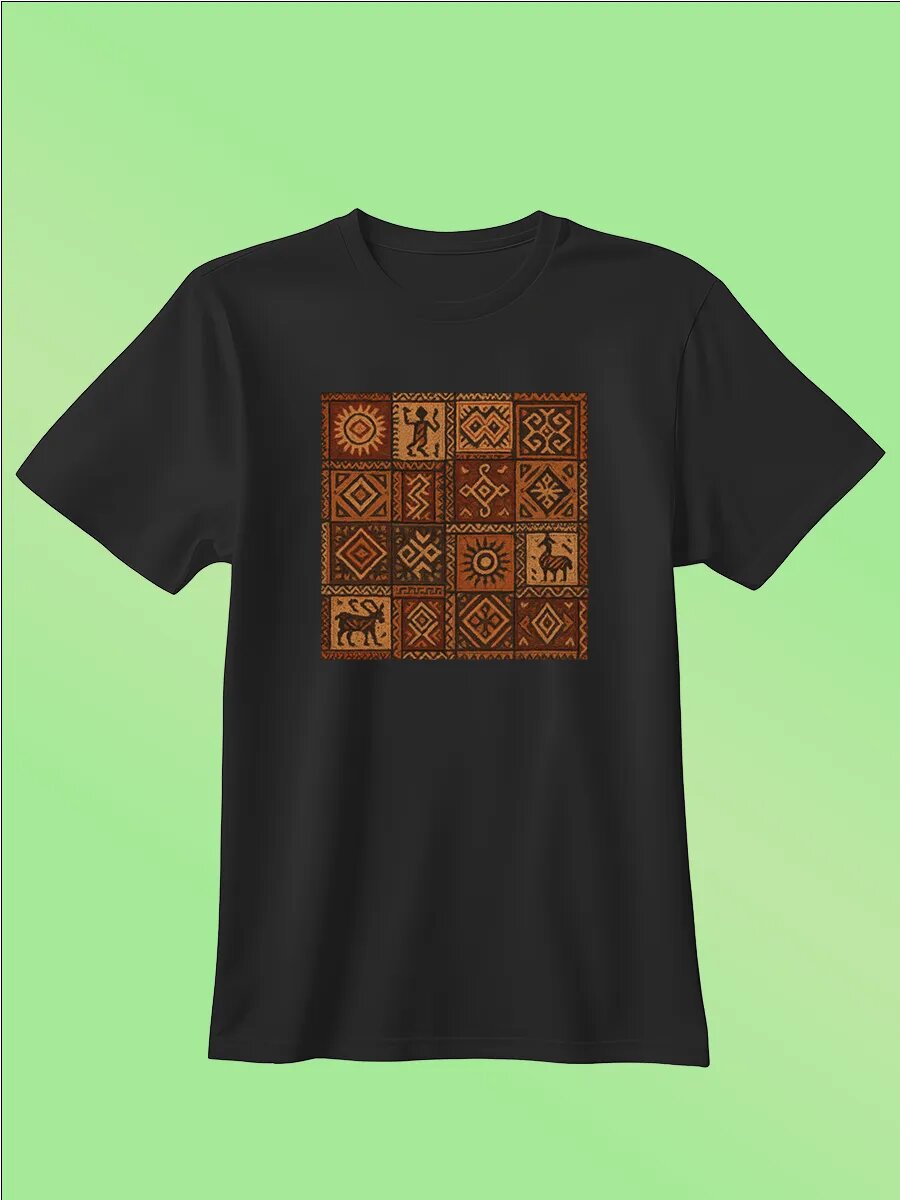 Футболка этнические узоры