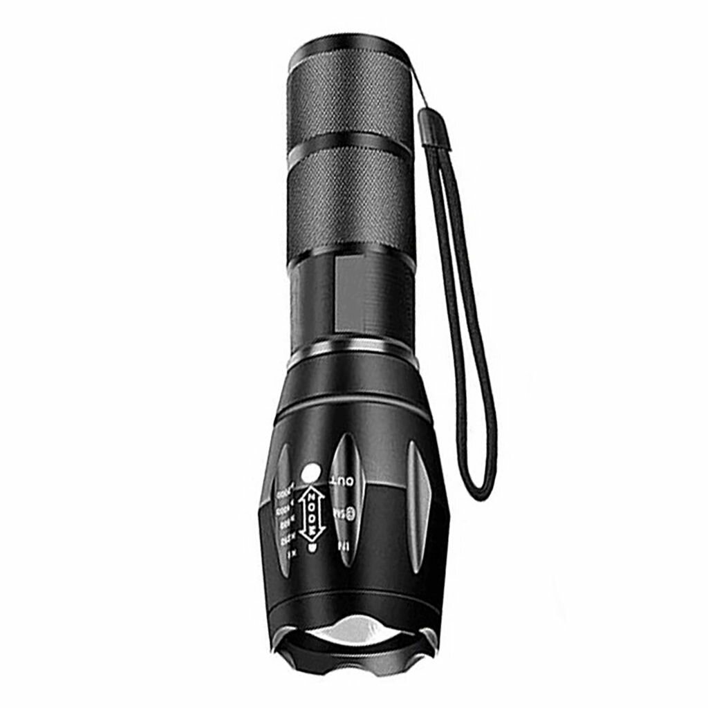 Zoom mini glare flashlight (без аккумулятора) -высококачественная версия T6 с аккумулятором одной рукой без зарядного устройства