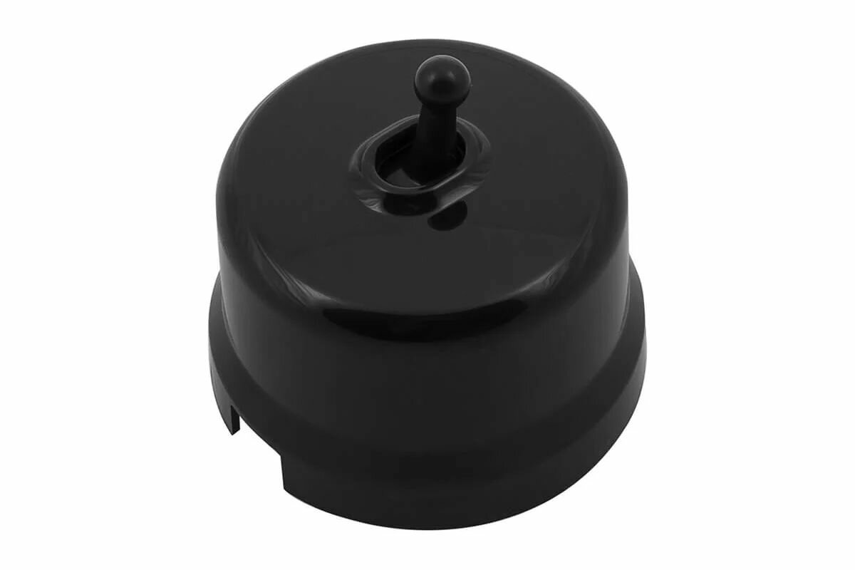 Выключатель Jantera Releve тумблерный, одинарный, пластик. Цвет Черный