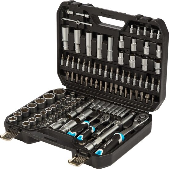 Набор инструмента Topfort 110 предметов 1/4 и 1/2