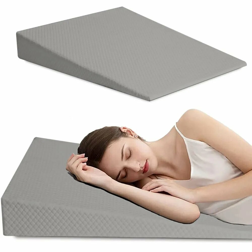 Ортопедическая подушка 80x80см, высота 12 см，Треугольная подушка Наклонная подушка Беременная подушка
