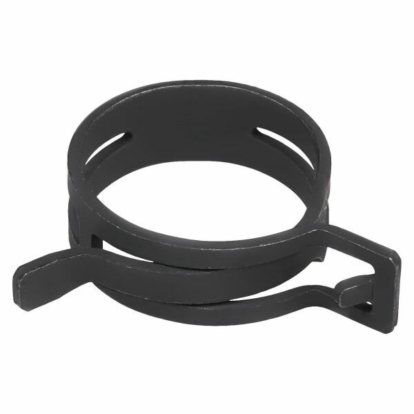 Хомут пружинный 34 (30,6-36,4/12мм), мин.33мм, самозажимной, хром-цинк (dacromet) черный 5 шт