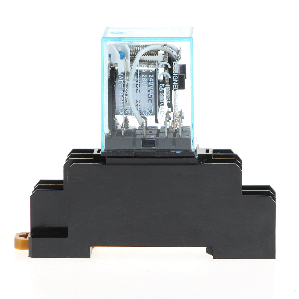 8-контактное реле MY2NJ 24 В для катушки малого реле 5А DPDT постоянного тока с базовой розеткой