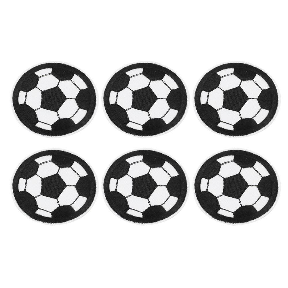 Футбольная вышитая нашивка DIY для декора одежды, аппликация для глажки и пришивания, аксессуар для творчества
