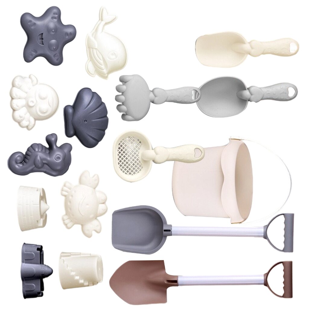 Morandi, подходящая по цвету детская пляжная игрушечная машинка, копающая песок лопатой, играющая с набором инструментов для песка- 21838