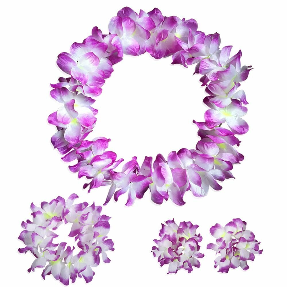 Гавайский набор супер пышное ожерелье