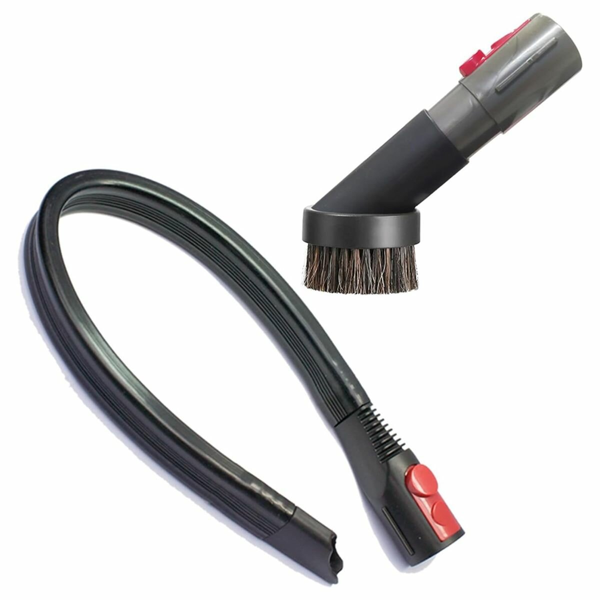 Насадки для пылесоса Dyson V7 V8 V10 V11 V15 включают в себя гибкую щелевую насадку и пылевую щетку для вентиляционного отверстия сушильной машины и углов.