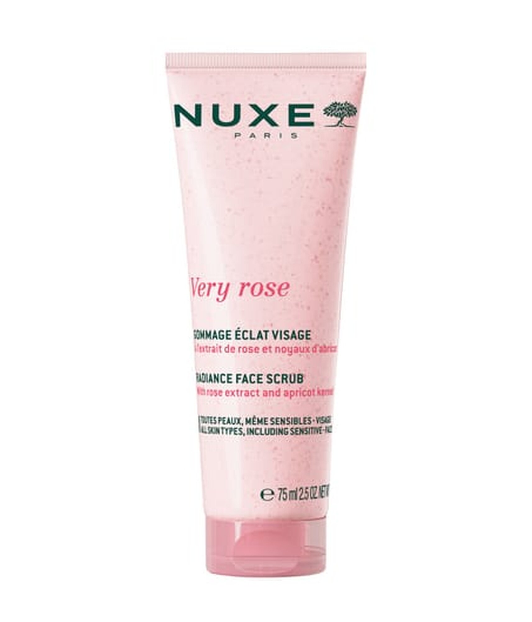 Скраб для лица Nuxe Very Rose, для всех типов кожи, объем 75 мл