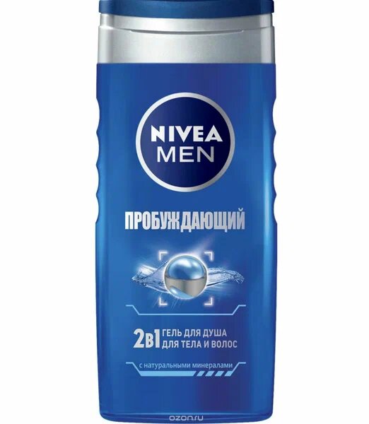Гель для душа Nivea Men Пробуждающий с морскими минералами, 250 мл