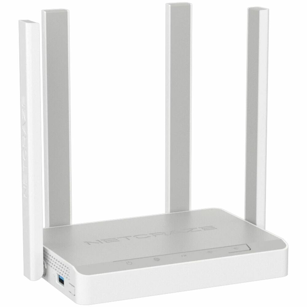 Беспроводной маршрутизатор Netcraze Viva NC-1913, Wi-Fi 802.11n 2,4+5 ГГц, 4x1 Гбит/с, 1хUSB 2.0