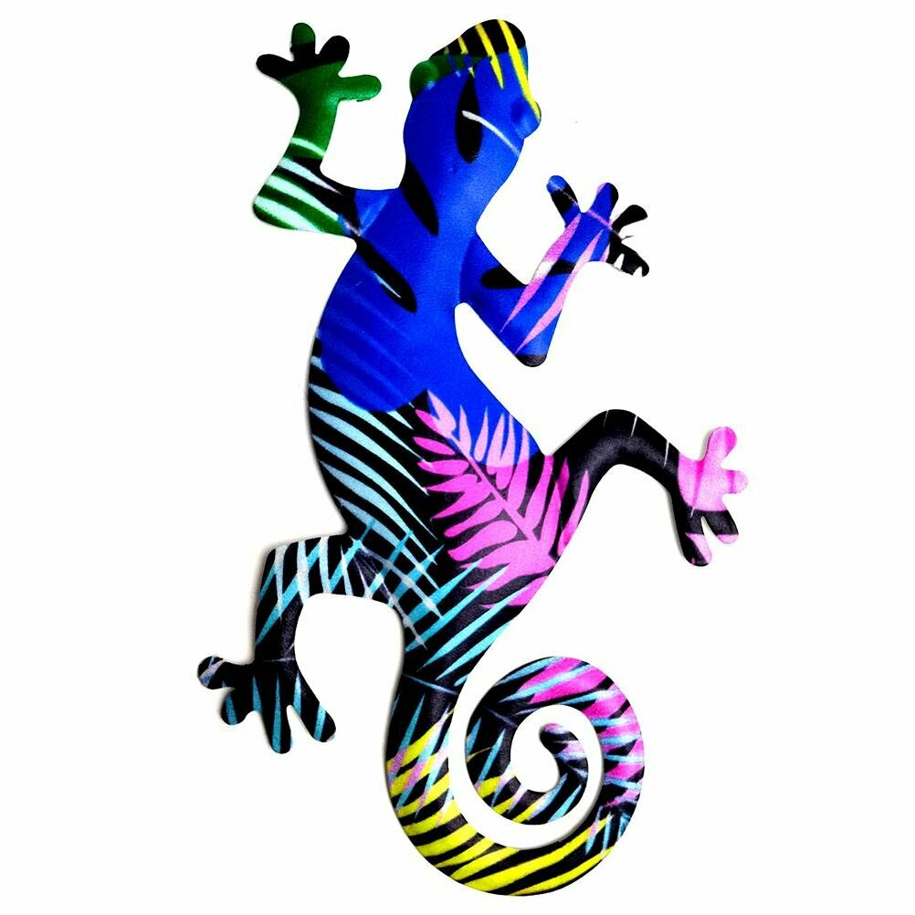 Геометрический металлический геккон настенный декор для домашнего офиса спальни гостиной сада, современная скульптура подвесной декор