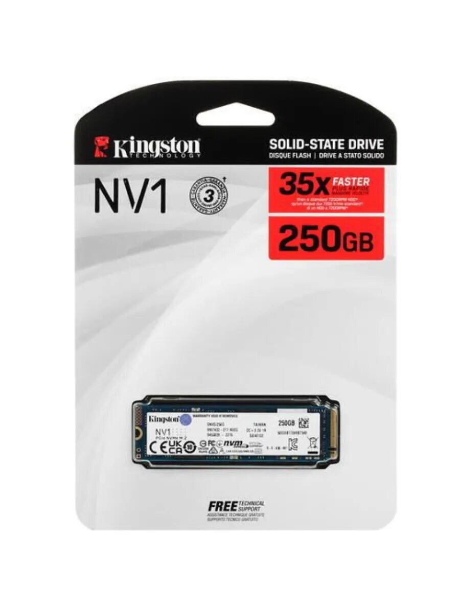 250 ГБ M.2 NVMe накопитель NV1 SNVS/250G - PCIe 3.0