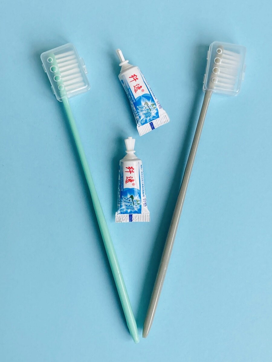 Дорожный набор Простые Мелочи, для зубов, для гигиены полости рта, паста и щетка