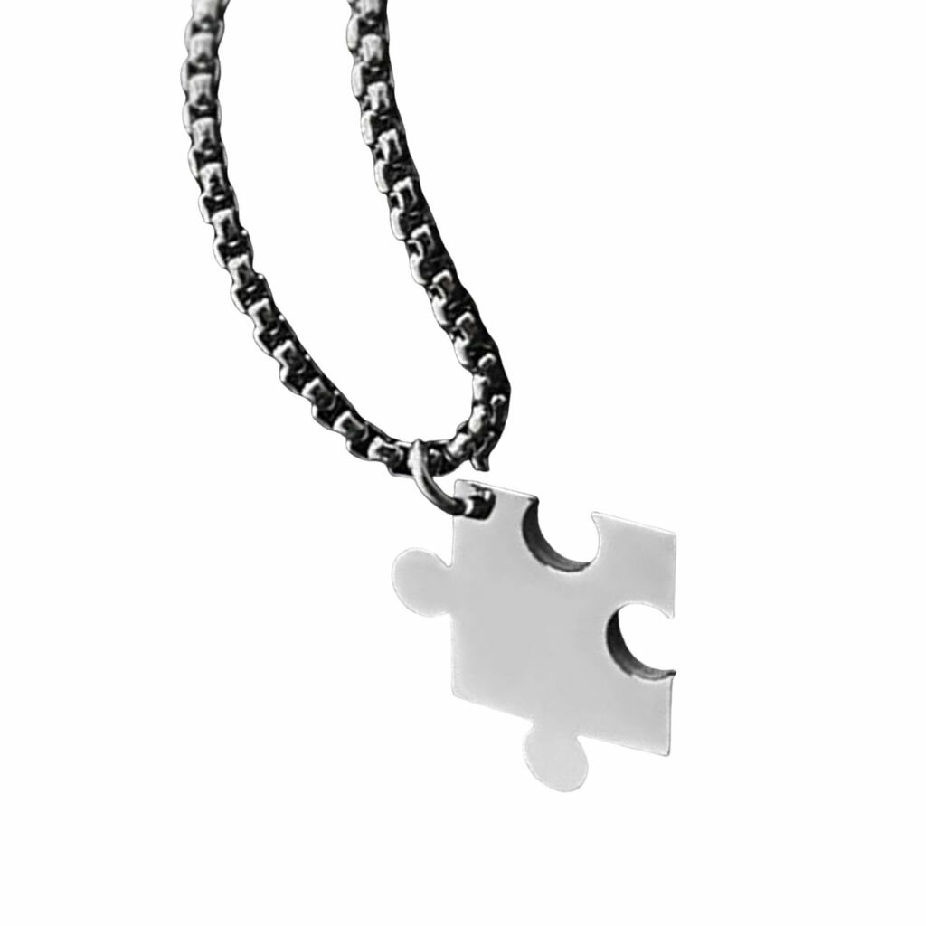 Ожерелье с Вышивкой Love Puzzle-Блок-Головоломка