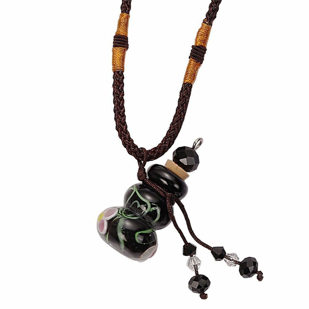 Аромакулон для эфирных масел на шею, кулон на цепочке/Бутылки с духами и эфирным маслом