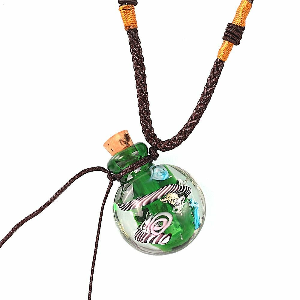 Аромакулон для эфирных масел на шею, кулон на цепочке/Бутылки с духами и эфирным маслом