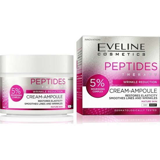 Крем ампула для лица Eveline PEPTIDES THERAPY с пептидами 50 мл