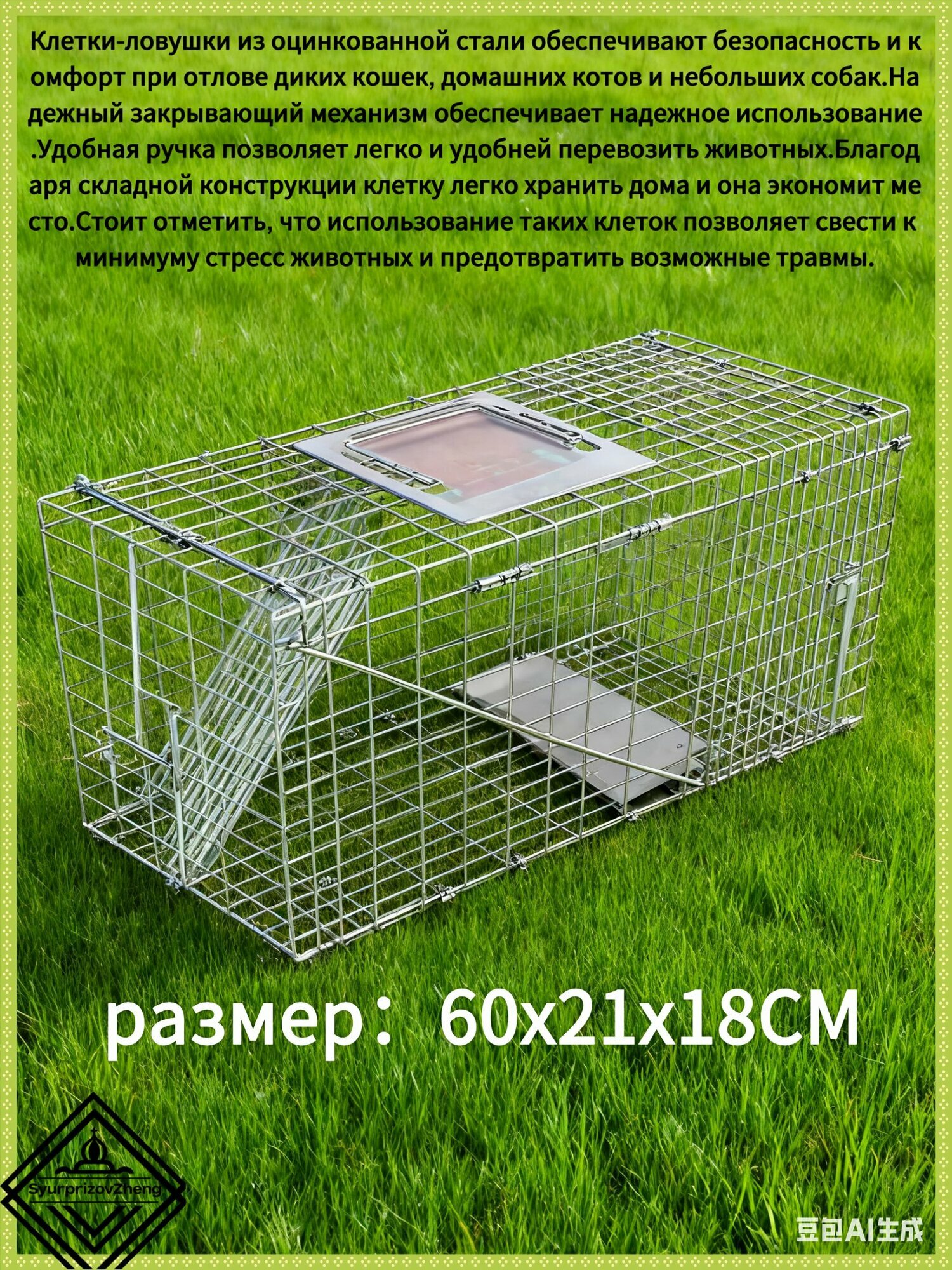 Клетка-ловушка складная: прочная и удобная ловушка для животных