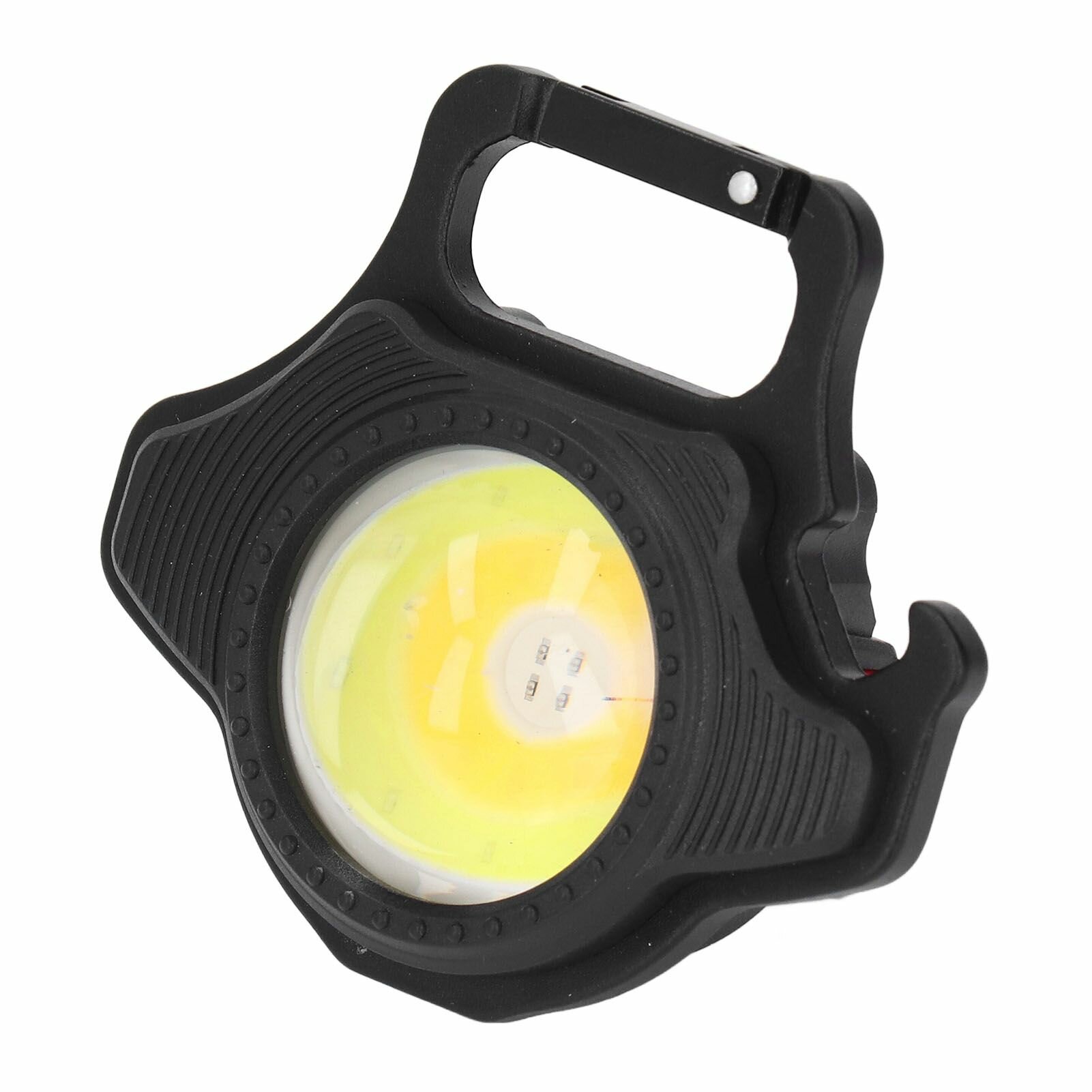 Маленький фонарик COB 500LM, перезаряжаемый портативный мини-карманный фонарь со складным кронштейном для рыбалки, прогулок и кемпинга