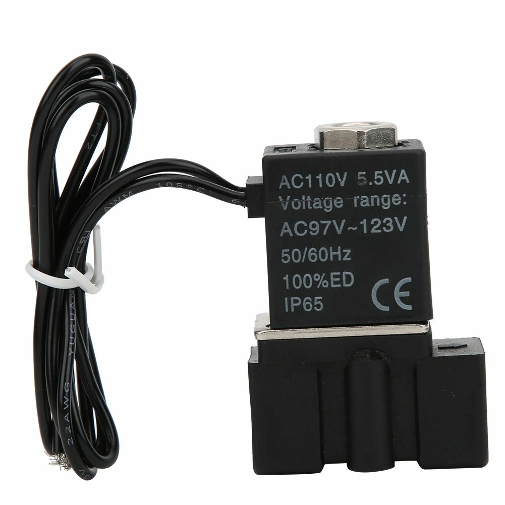 Клапан соленоида быстрого реагирования пластиковый электрический электрический 110В 2 положения 2-путевой воздух-вода ОилГ1/4