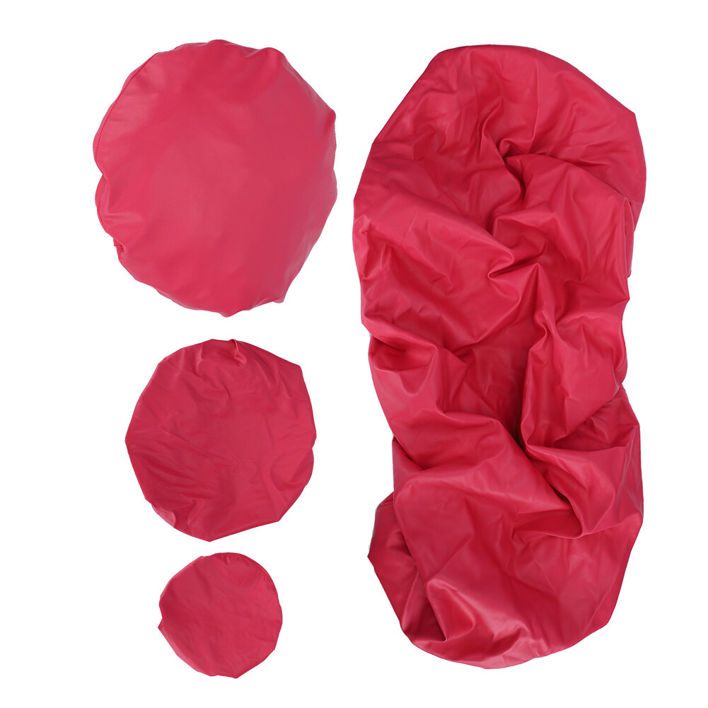 4 шт, водонепроницаемый защитный чехол для стоматологического кресла из искусственной кожи, набор чехлов для стоматологического оборудования, не подлежащий стирке (L, розово-красный)