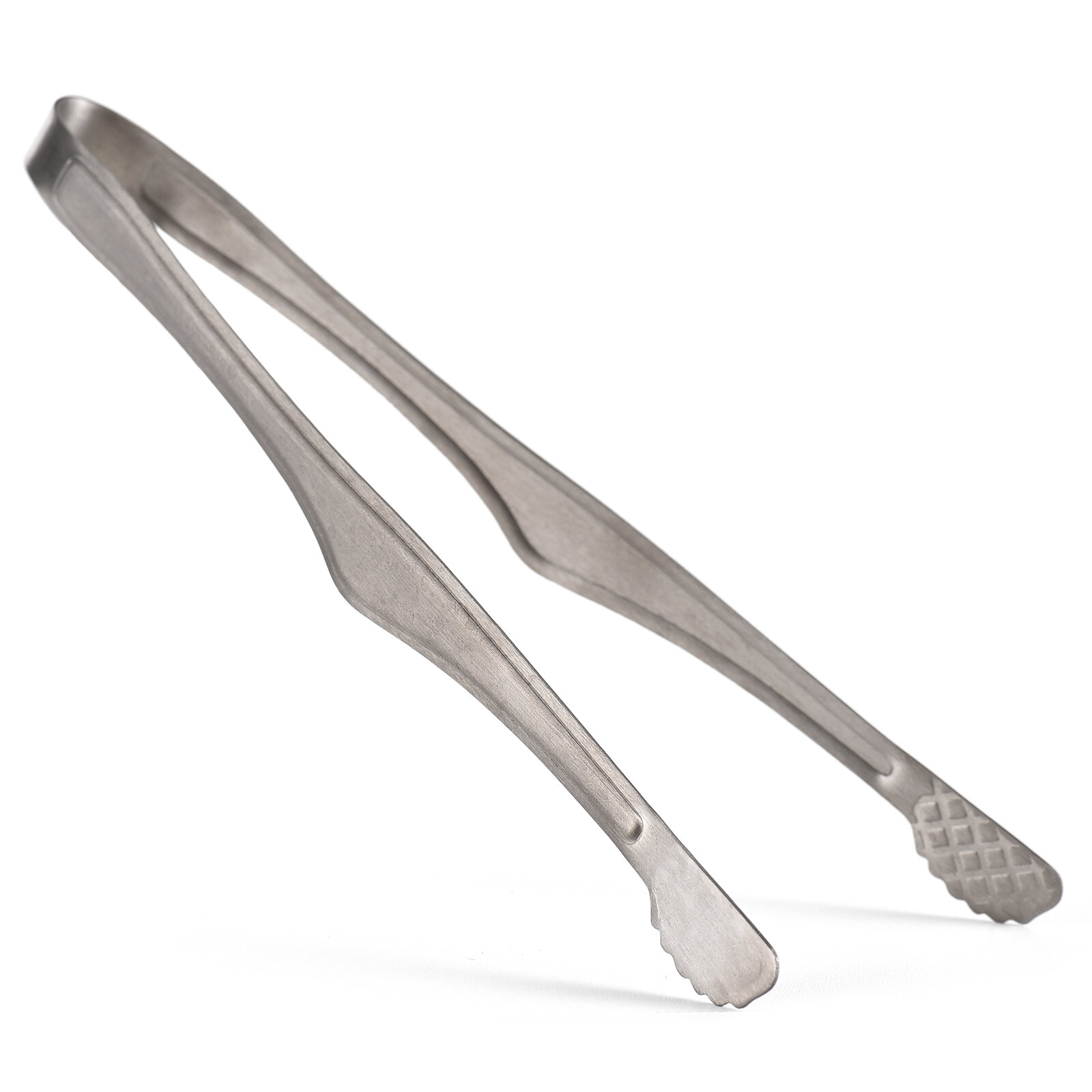 Ti Camping Grill Pan & BBQ Tongs Set Portable Outdoor Cookware Non-Stick Surface Matte Finish Perfect for 1 Person
