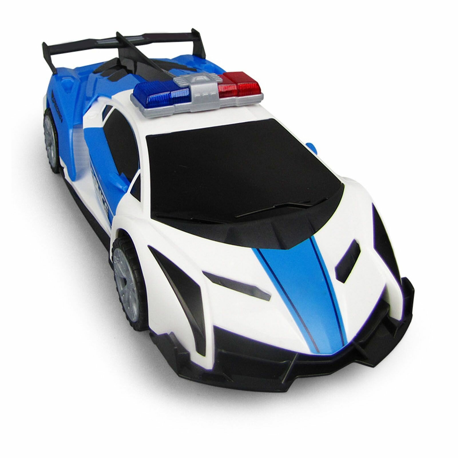 Полицейский автомобиль с красочными световыми звуками, 360-скоростной дрифтинг, полицейский электромобиль с двойными дверями и открытой игрушкой для детей