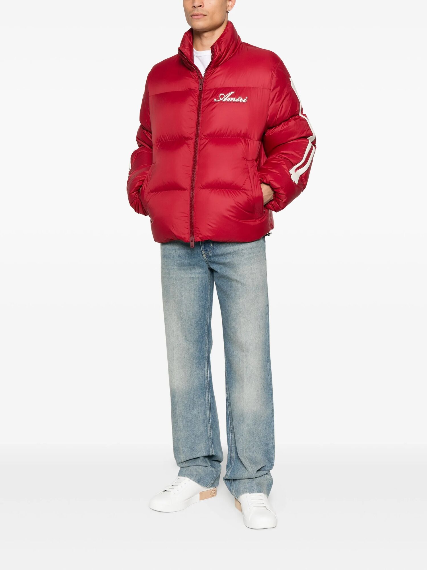 Куртка AMIRI Bones, размер L, red — фото 1
