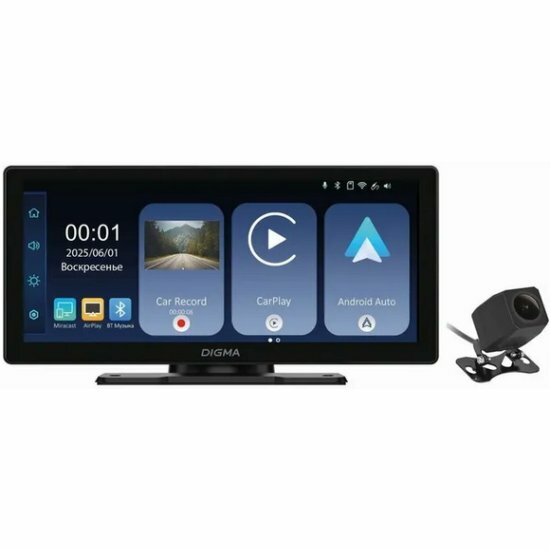 Автомобильный монитор Digma Smart Screen Mi1000 Dual