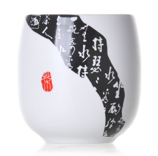 1 Китайская керамическая чашка белый фарфоровый кубок кунг - фу керамический стакан с ручкой питьевой воды вино кофе чашка