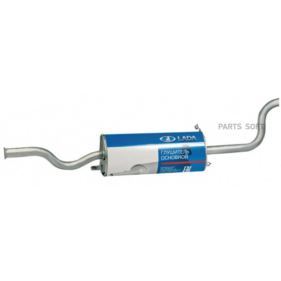 Глушитель ВАЗ 2106 (алюминизированная сталь) 2106 21060-1200010-83 LADA 21060120001083 от официального дистрибьютора, LADA, артикул 21060120001083