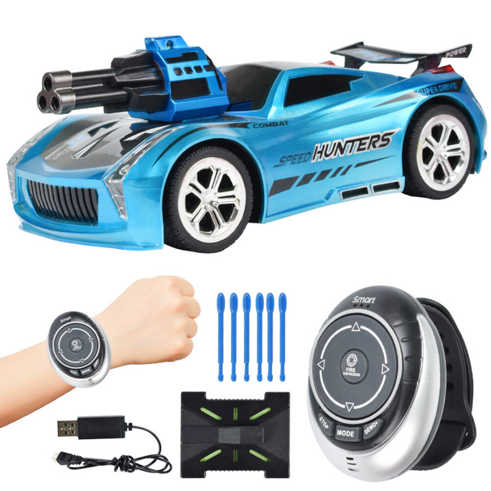 Умные радиоуправляемые автомобили с голосовым управлением, подарки на день рождения для мальчиков и девочек от 6 лет, быстрые гоночные стунтовые автомобили RC 2.4GHz для детей, модель транспорт с звуком и светом, игрушки для мальчиков 7-12 лет - синий,