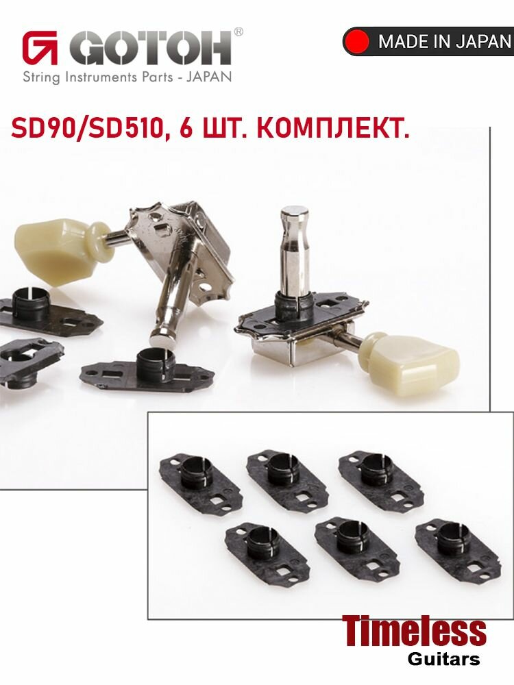 Gotoh SD90/SD510 винтажные колки с фиксированным креплением.
