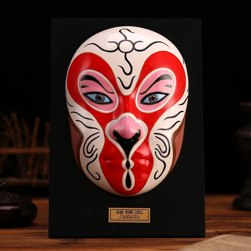 Китайские керамические маски для декора Sun wu kong