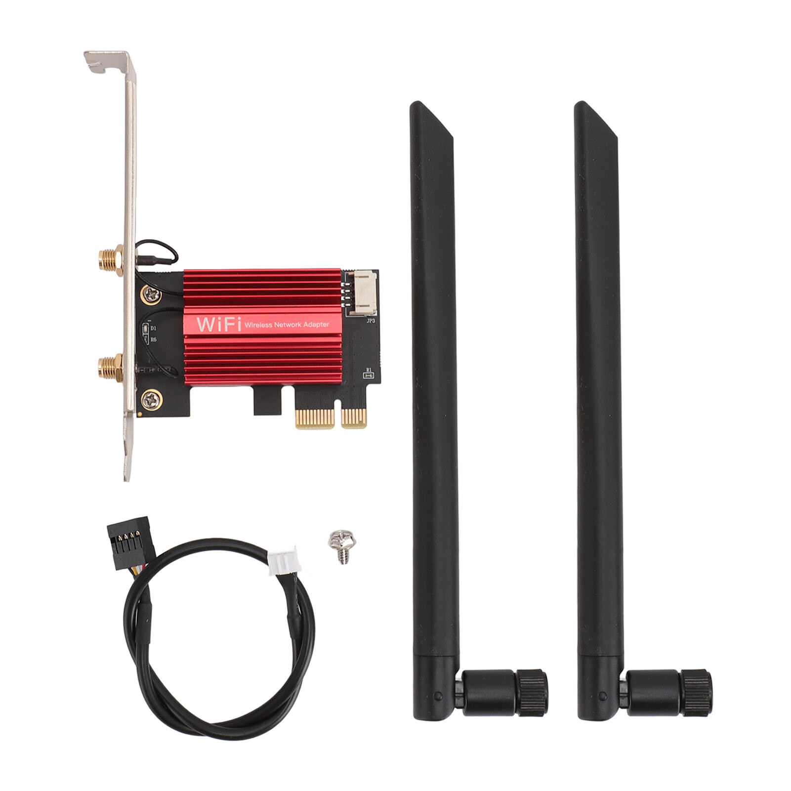 NFA344A Pro PCIE WiFiCard 1200 Мбит/с 2,4G 5G двухдиапазонная беспроводная сетевая карта BT4.1 PCIE с 2 антеннами 8 дБи для Windows 7 8 10