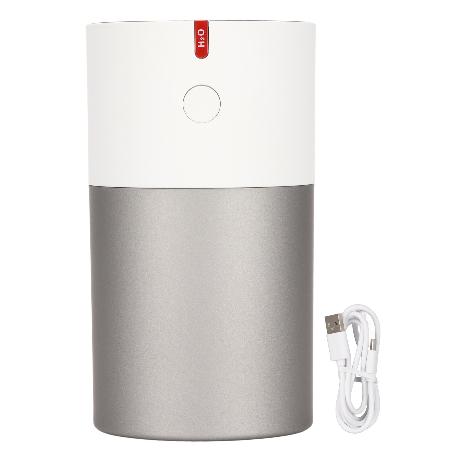 Мини-увлажнитель воздуха с 2 режимами, бесшумный, ночник, автоотключение, USB. Серебристый