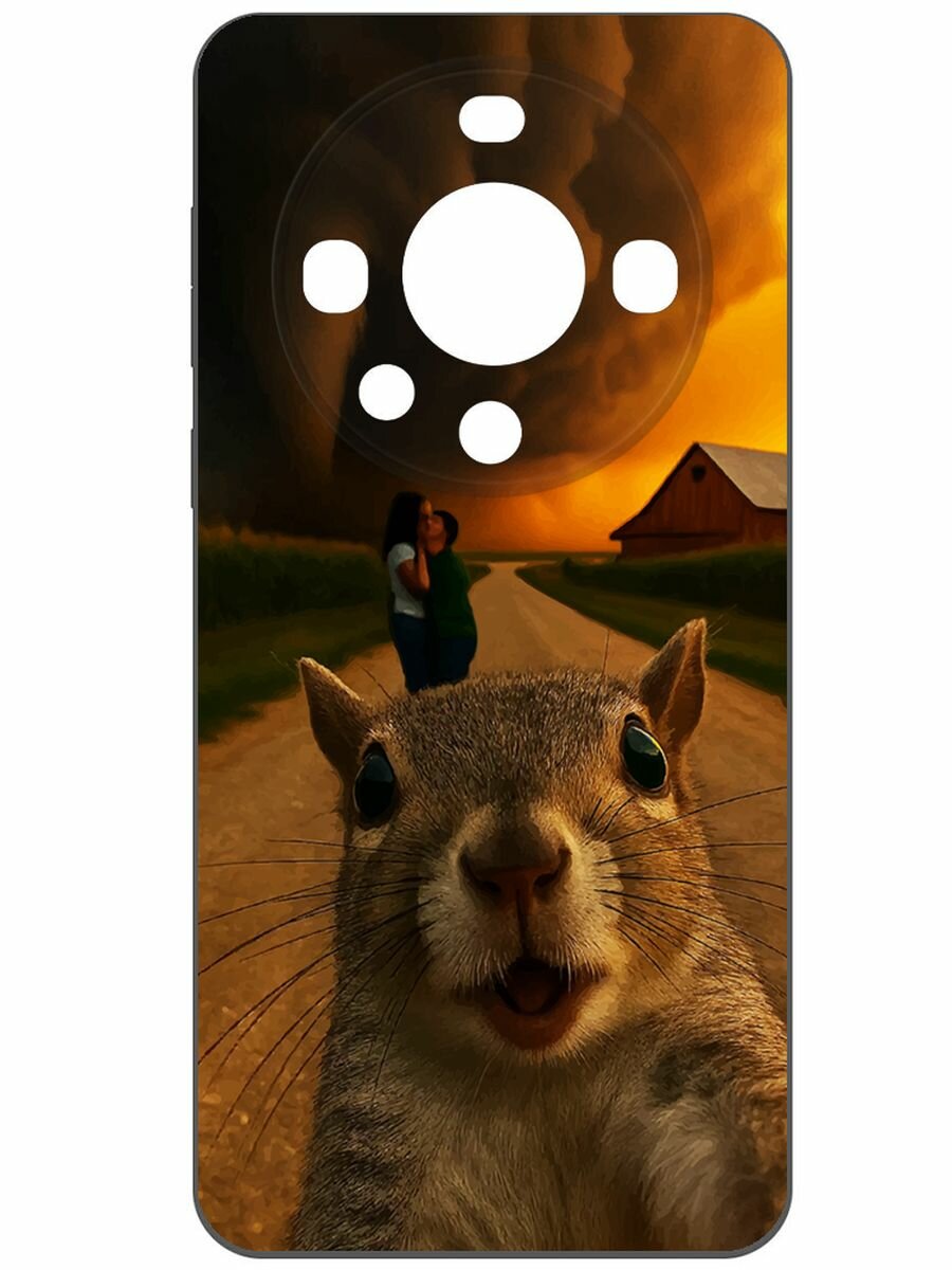 Чехол-накладка Krutoff Soft Case Репортер для Huawei Mate 60 Pro черный