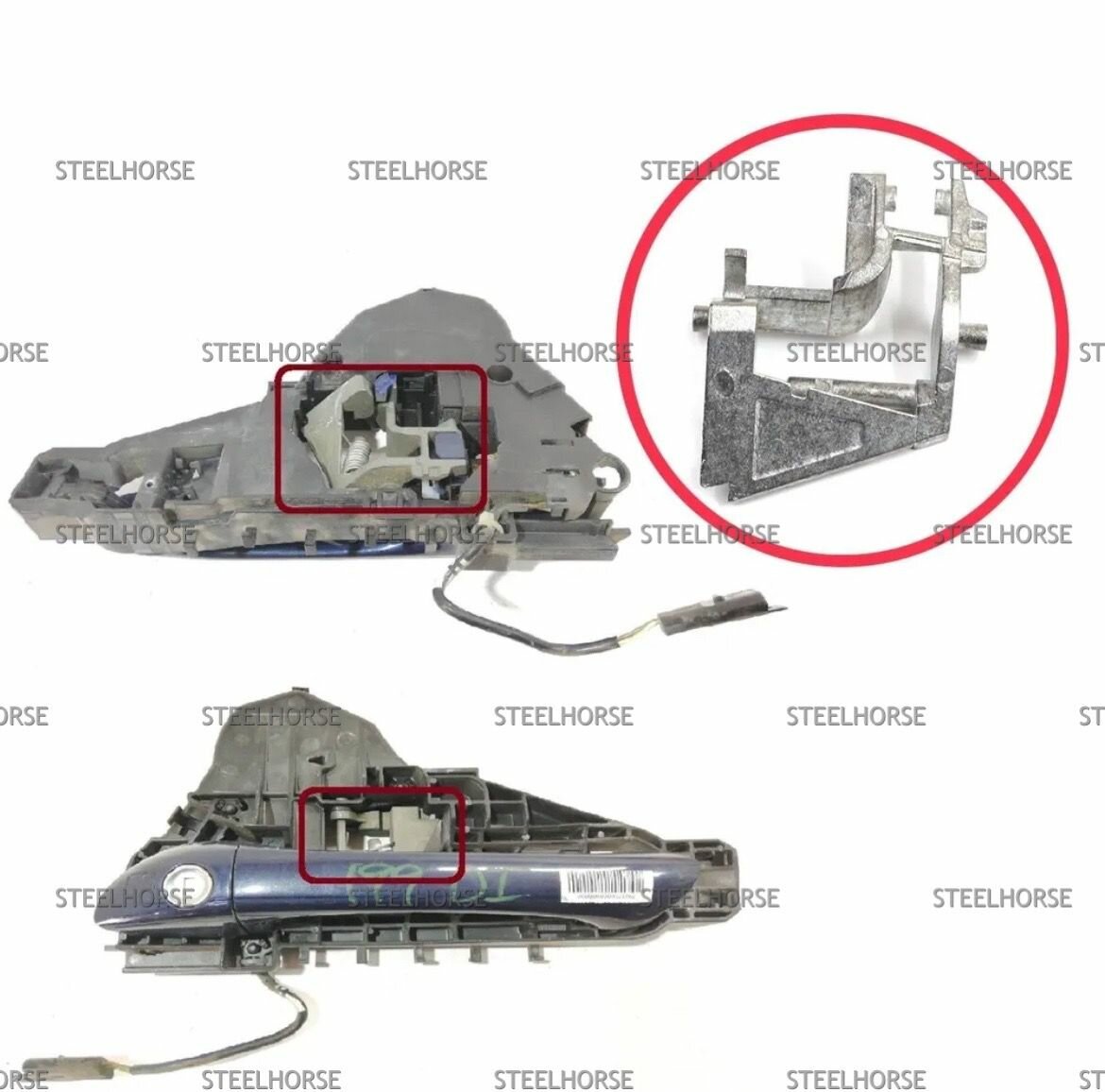 Кронштейн ручки левой двери пер/задн Mercedes A Class W169; B Class W245 2004-2012.