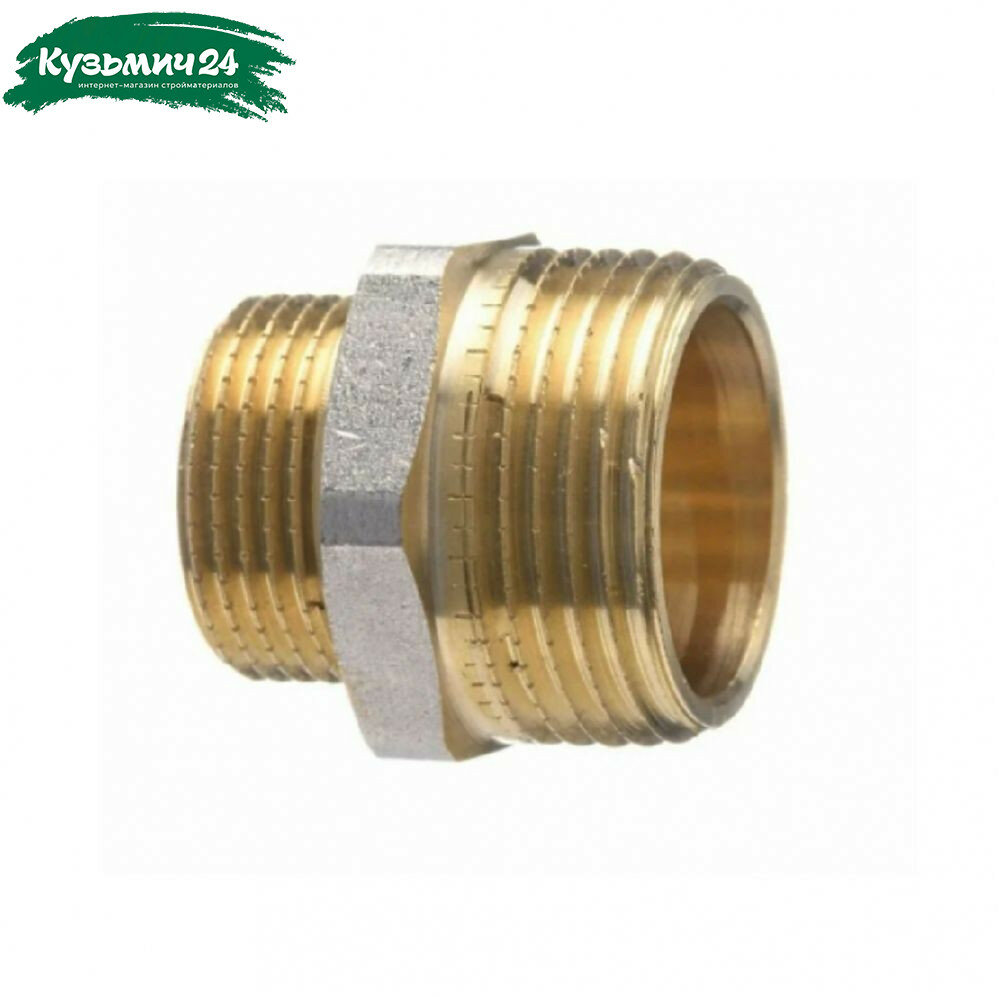Ниппель переходной TST 3/4"х 1/2", НР-НР, TST.103.0403, латунь никелированная